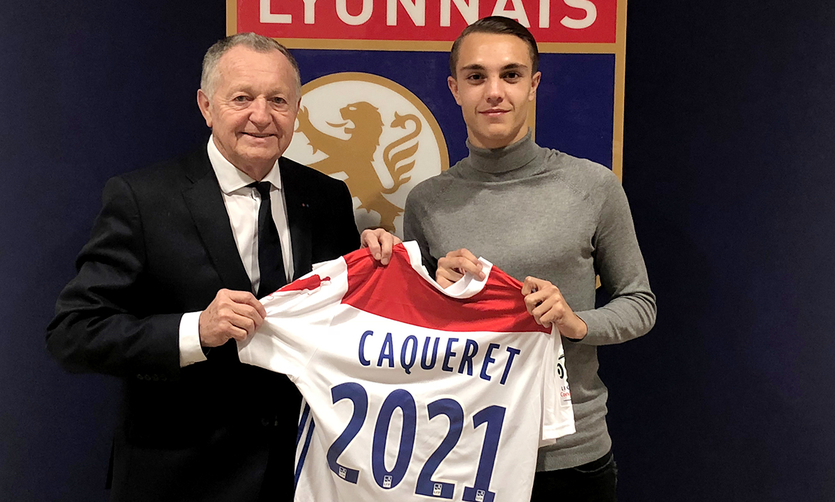 OL - Académie : Maxence Caqueret signe son premier contrat professionnel