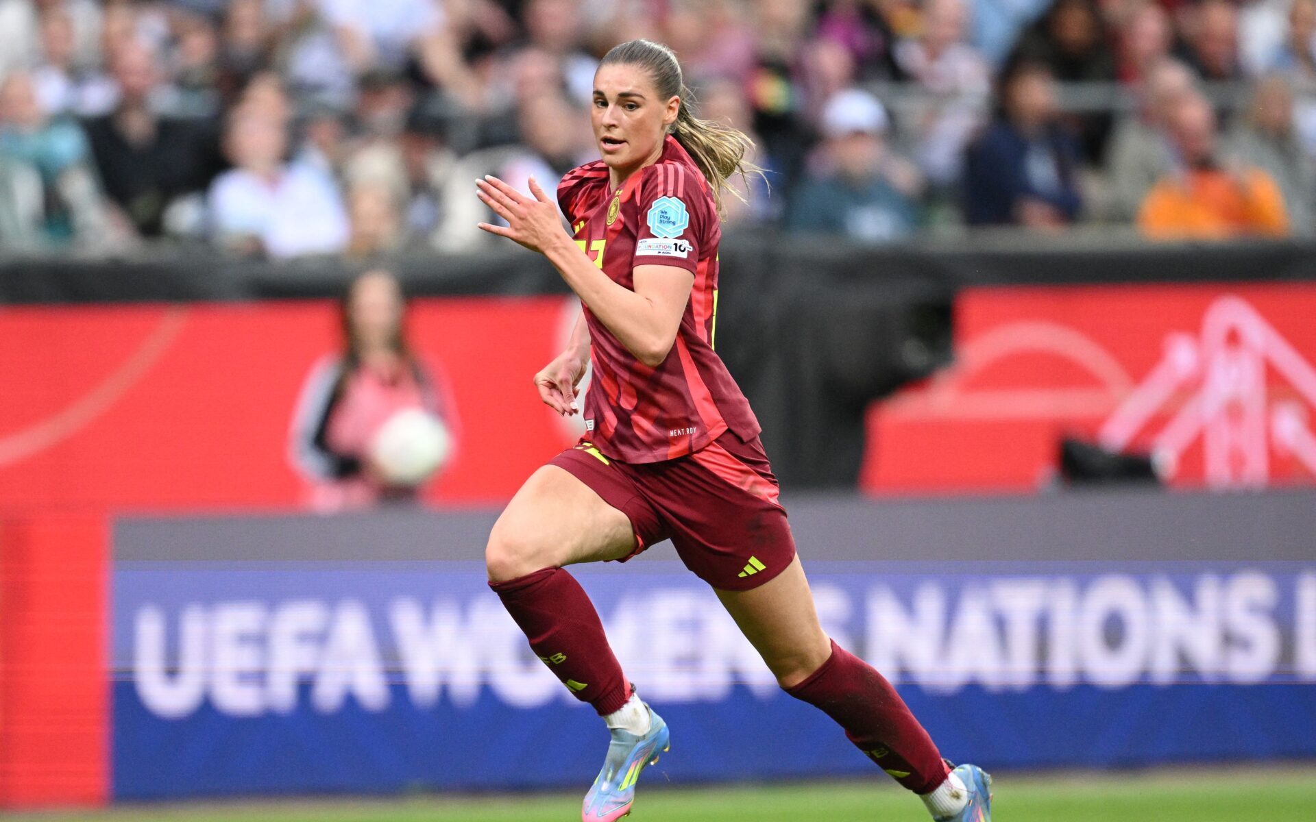 Jule Brand (OL Lyonnes) à l'Euro 2025 avec l'Allemagne