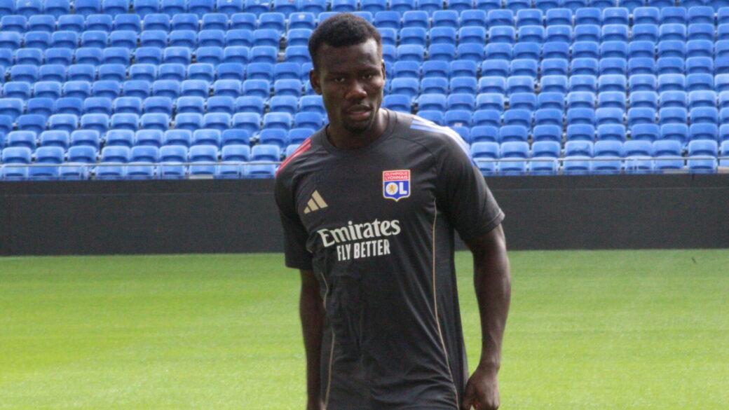 Ibrahim Halilou présent à l'entraînement ce jeudi au Parc OL